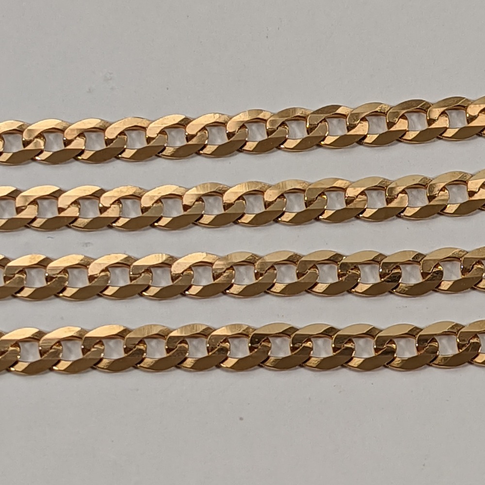9ct Gold Flat Curb Chain - Own4Less